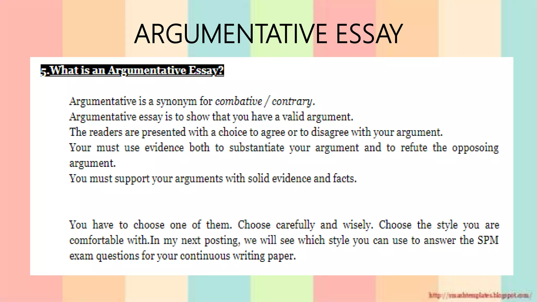 Types of essay in Continuous Writing - SPM | PPT