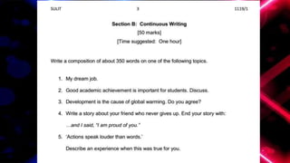 Types of essay in Continuous Writing - SPM | PPT