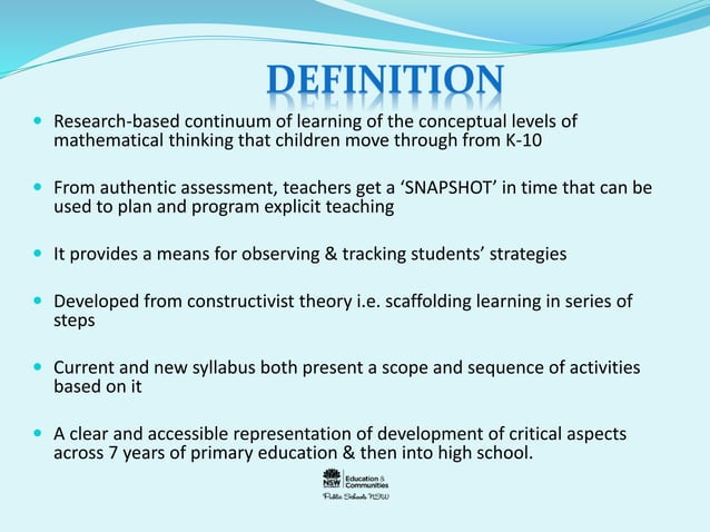 Numeracy Continuum course | PPTX | Homework and Study | Education