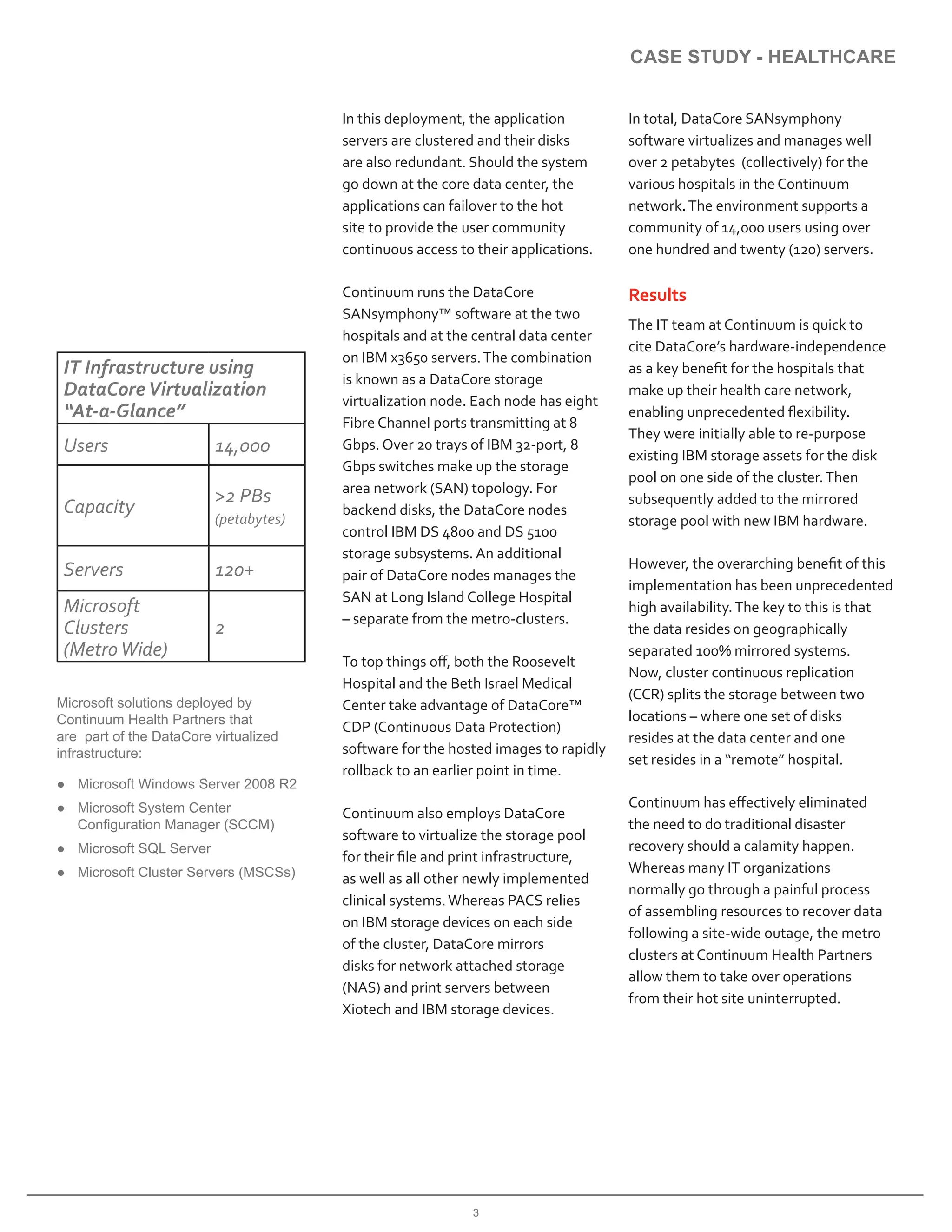 Continuum health partners case study | PDF