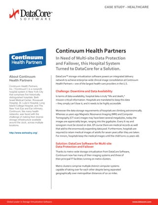 Continuum health partners case study | PDF
