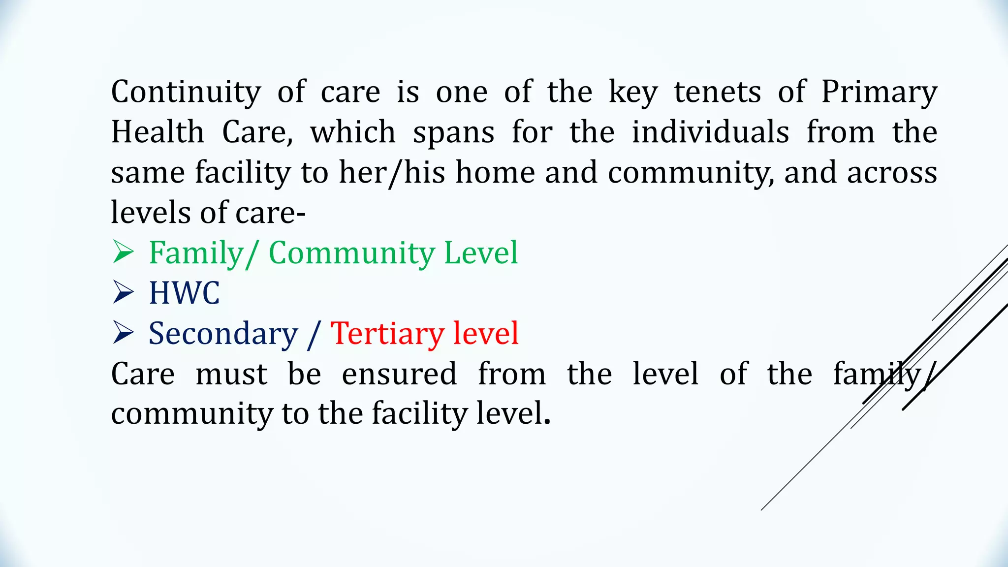 Continuum of care | PPTX