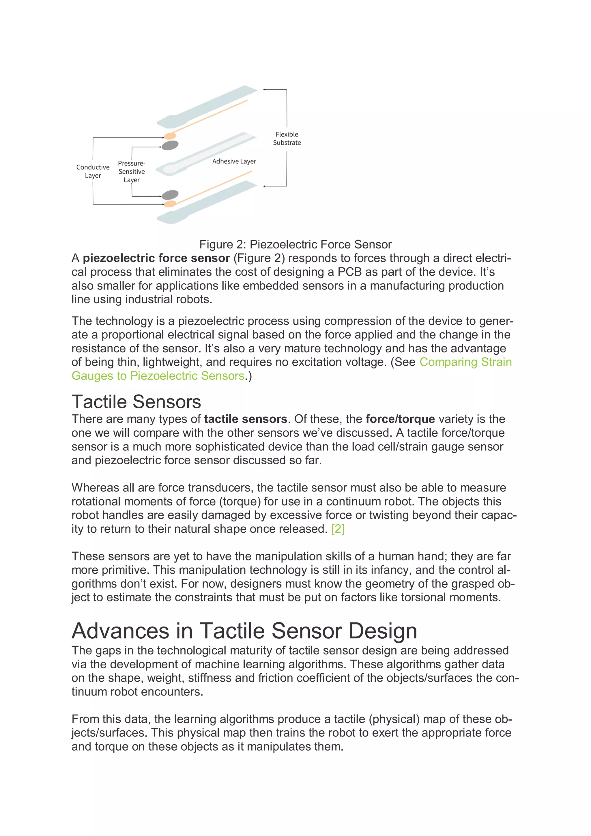 Continuum Robots and Tactile Sensors | PDF