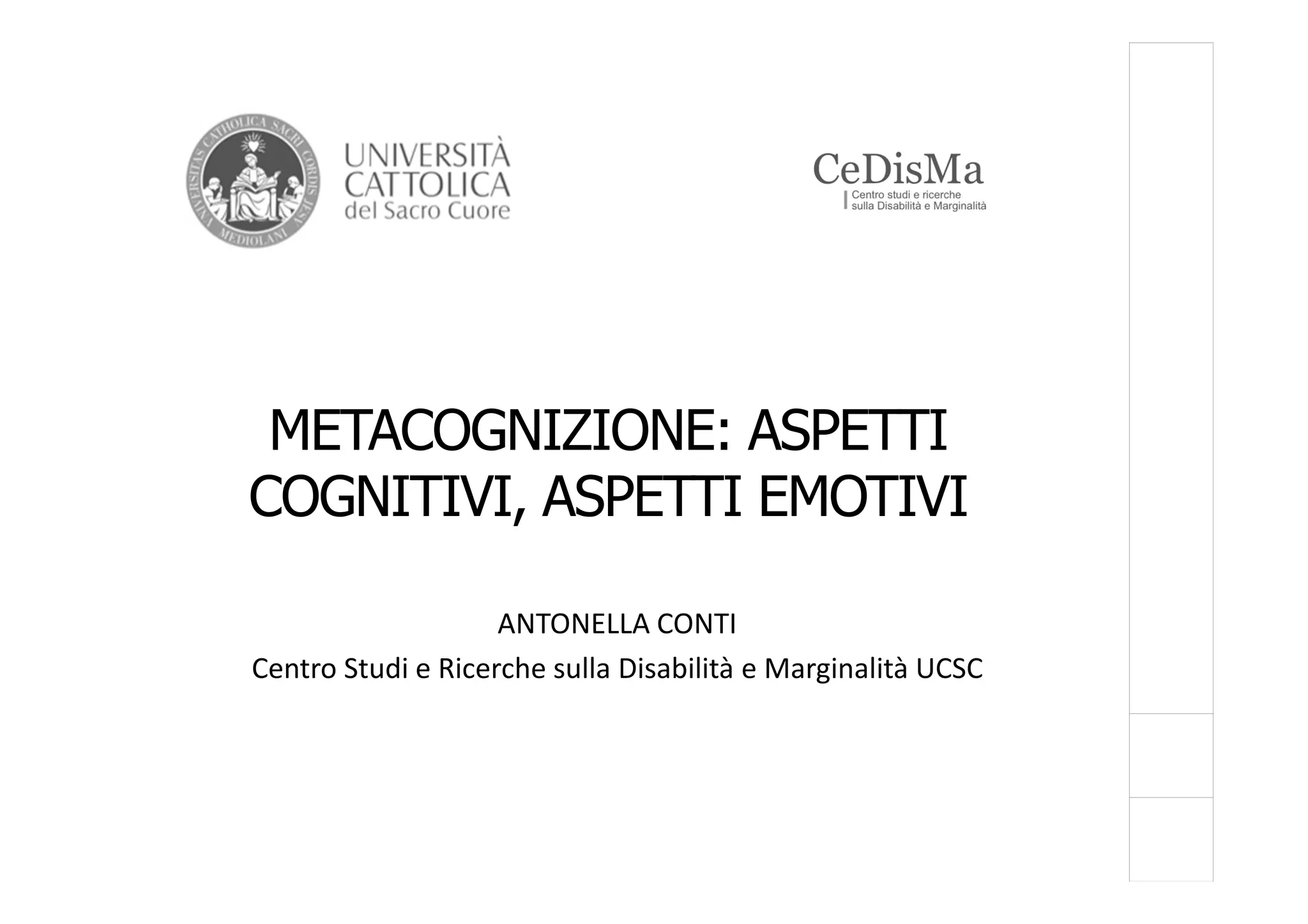 aspetti cognitivi aspetti emotivi | PDF