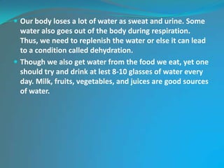 Constituents or Components of Food materials | PPT