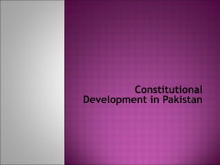 Constitutional development | PPT