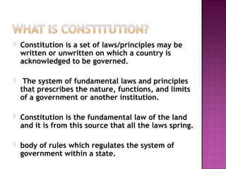 Constitutional development | PPT