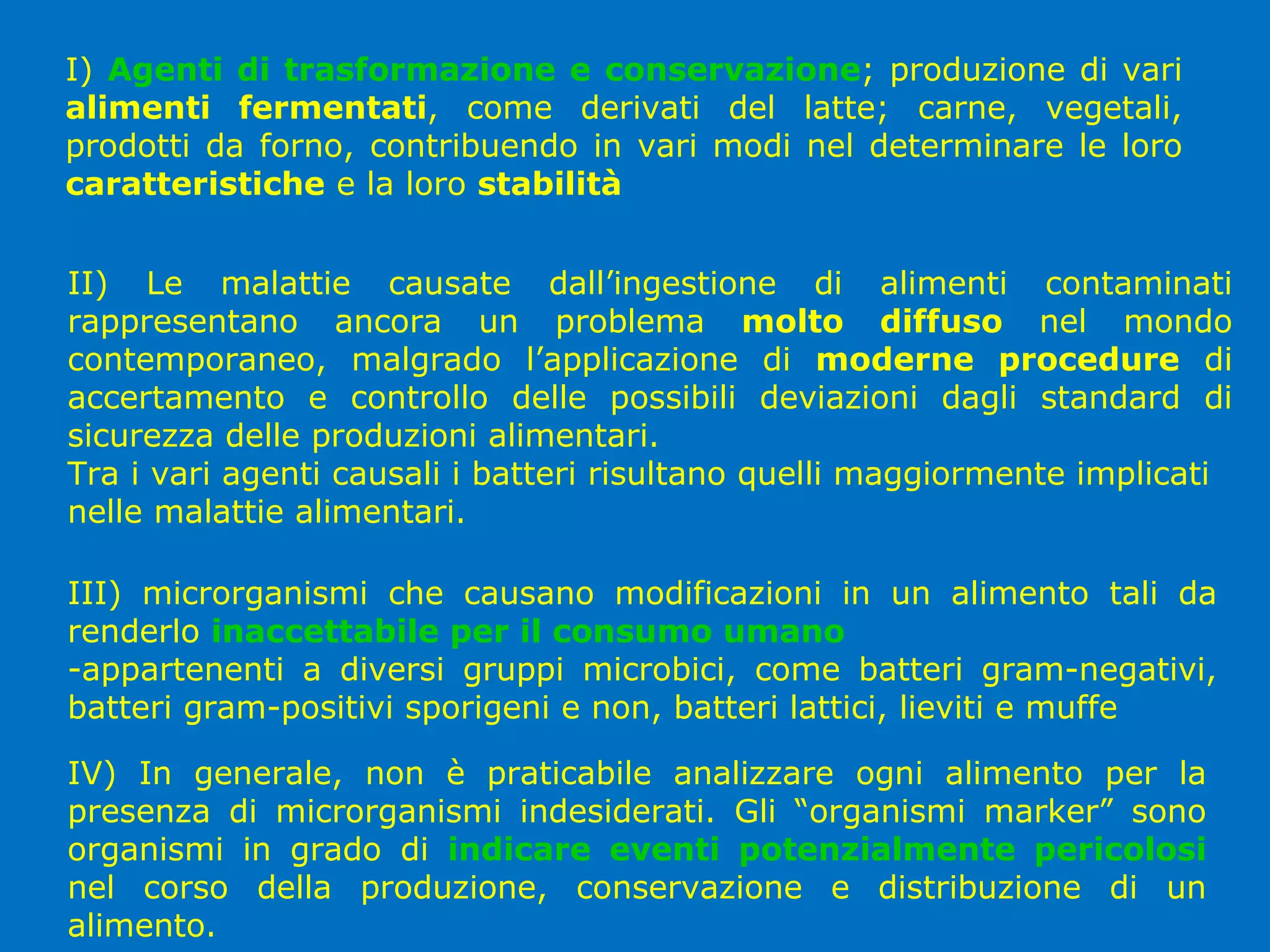 Contaminazione microbiologica | PPT