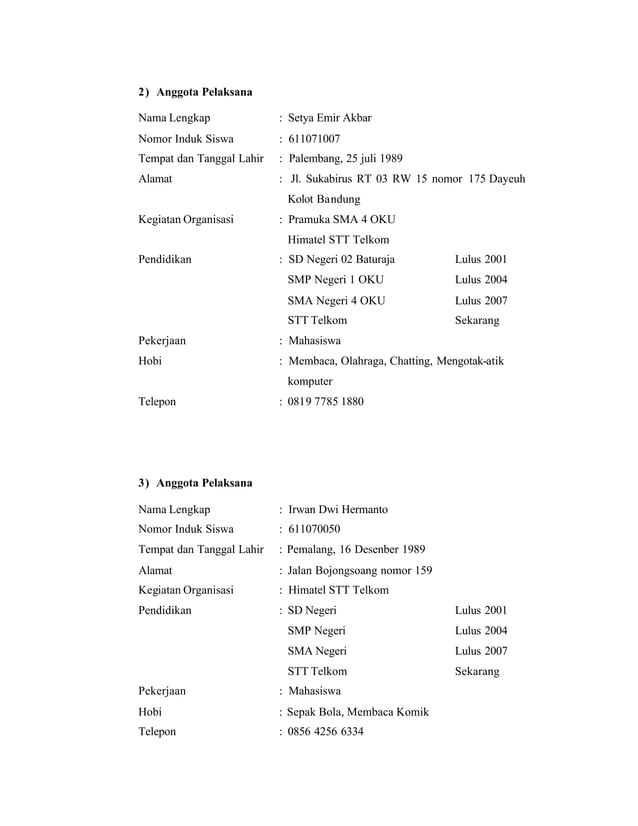 Contoh proposal pkm kewirausahaan | PDF