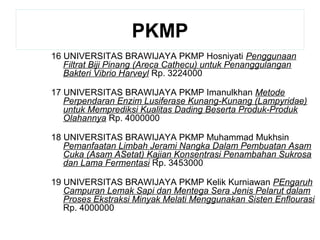 Contoh contoh judul pkm yang diterima | PPT