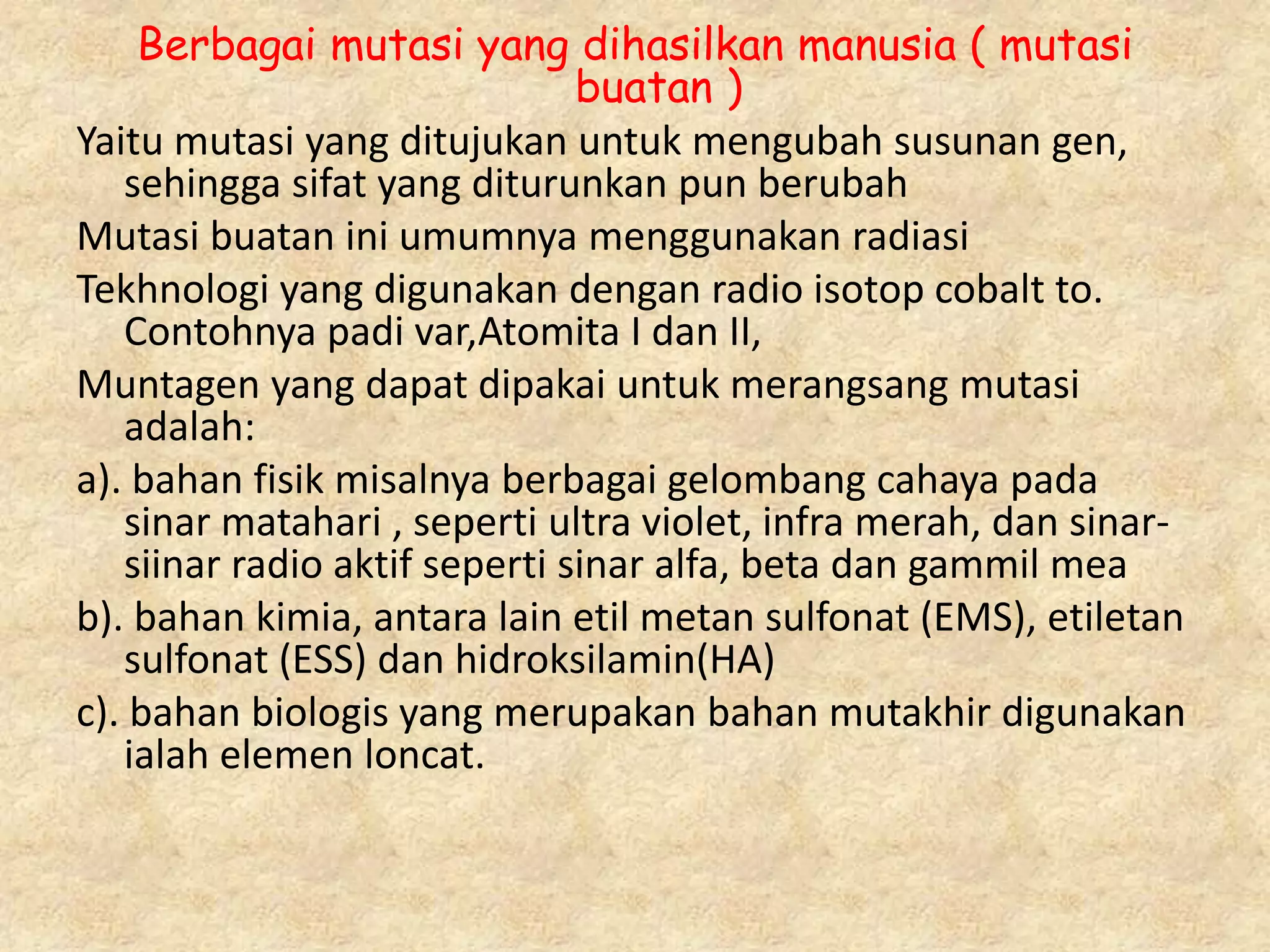 Contoh contoh mutasi (gezan girya noor, m. rizki w.r, & rahmadhana .m ...