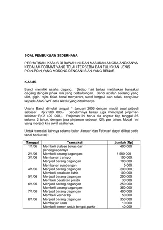 Contoh format-pembukuan-sederhana | PDF