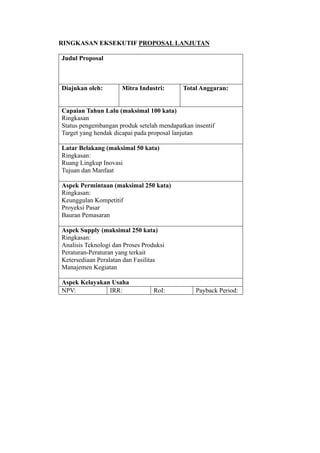 Contoh format-proposal-pendanaan-inovasi-2019 | PDF