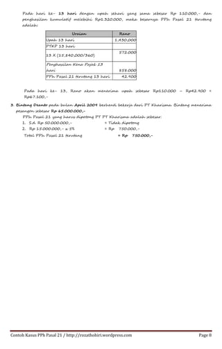 Contoh kasus-spt-pph-psl-21 | PDF