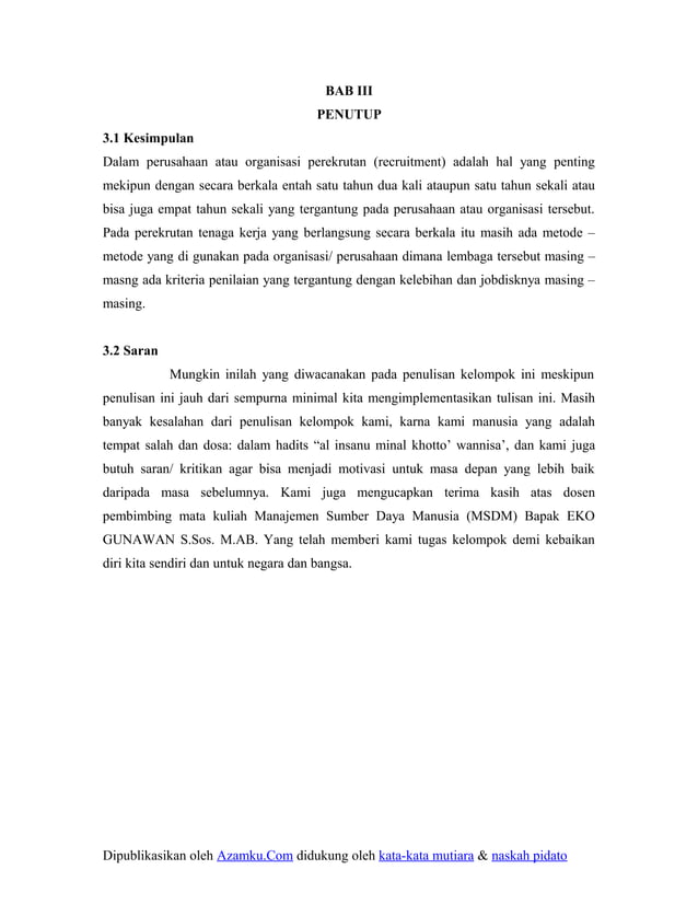 Contoh kesimpulan-dan-saran-makalah | DOC