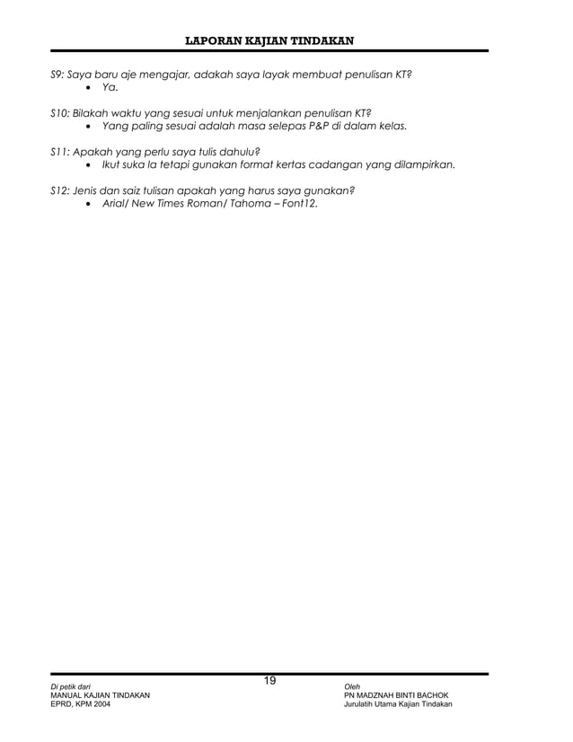 Contoh laporan-kajian-tindakan (1) | DOC