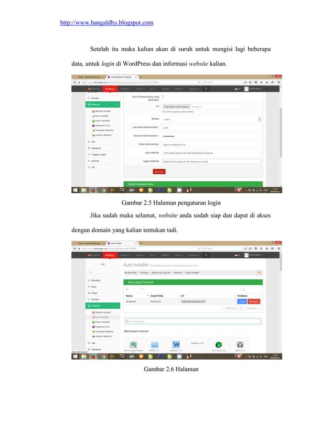 Contoh laporan-prakerin-tkj-membuat-website | PDF