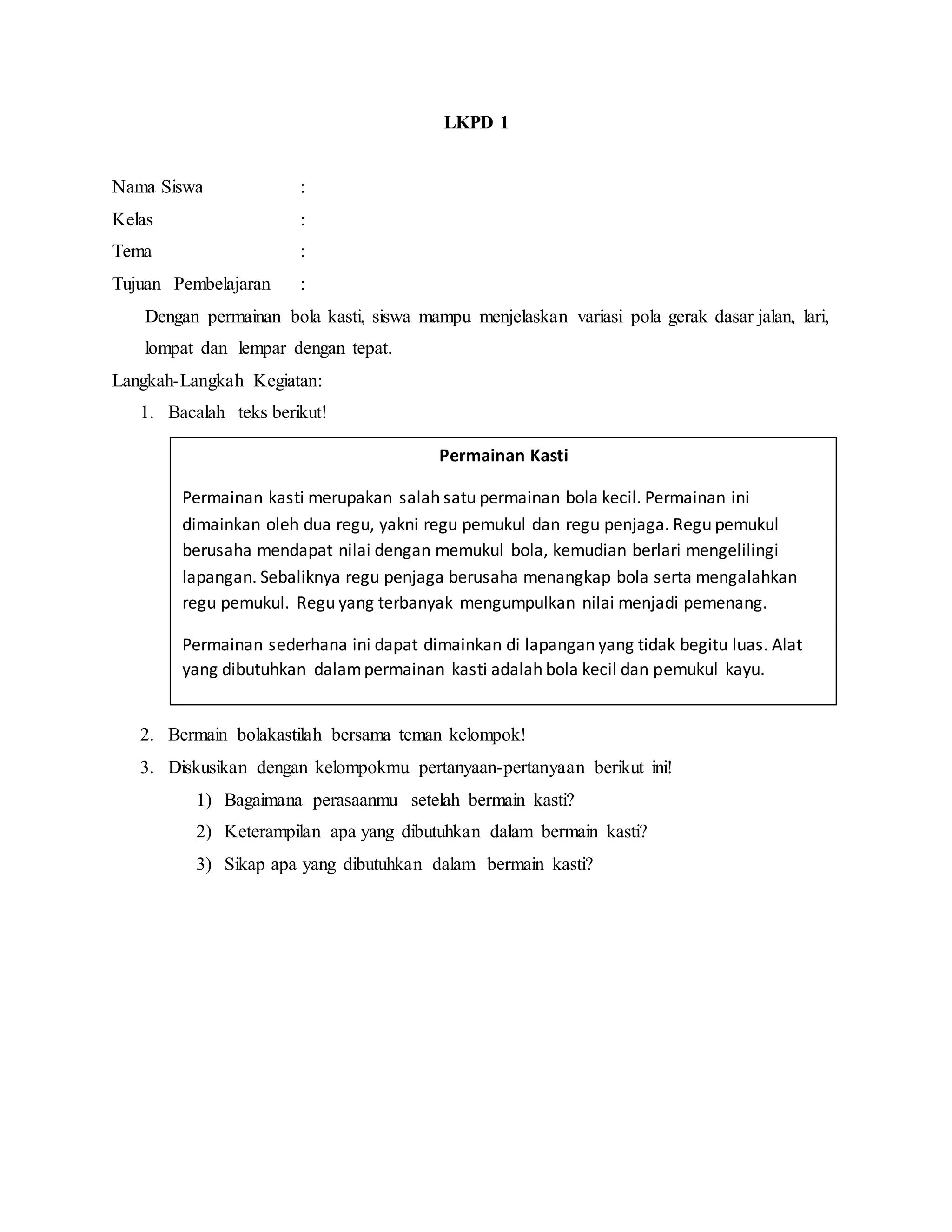 Contoh lkpd-k13 | DOCX