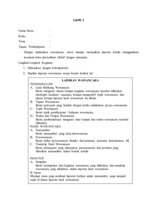 Contoh lkpd-k13 | DOCX