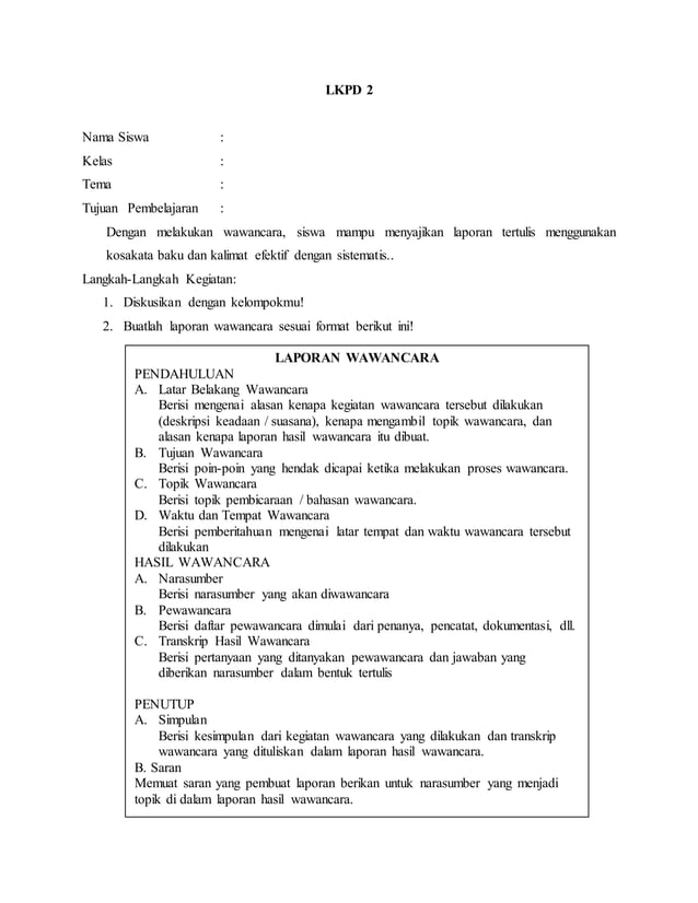 Contoh lkpd-k13 | DOCX