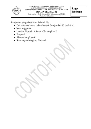 Contoh lpj-kegiatan | DOCX