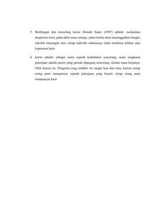 Contoh makalah-bk-karir-psikologi | PDF