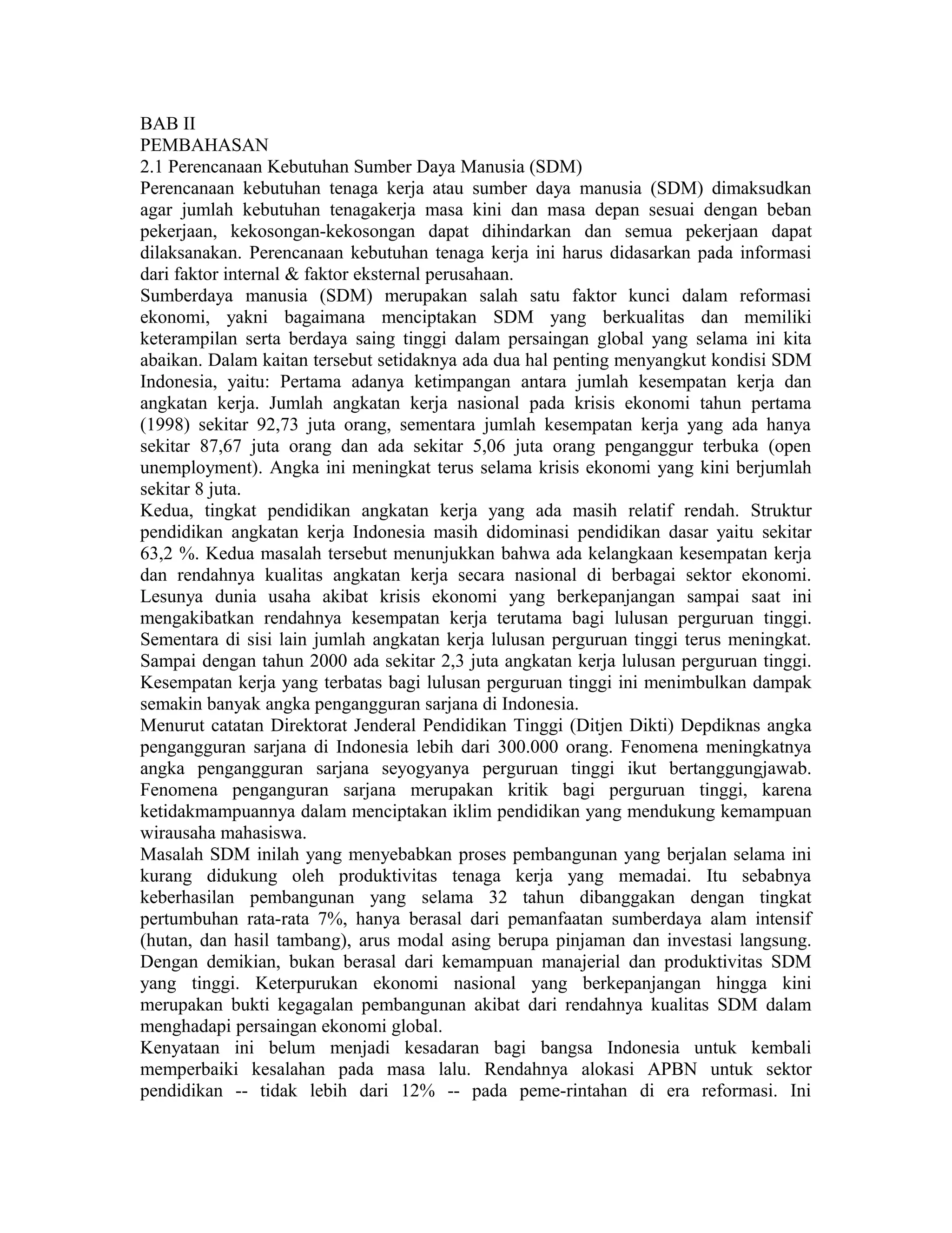Contoh makalah-perencanaan-sdm | DOC