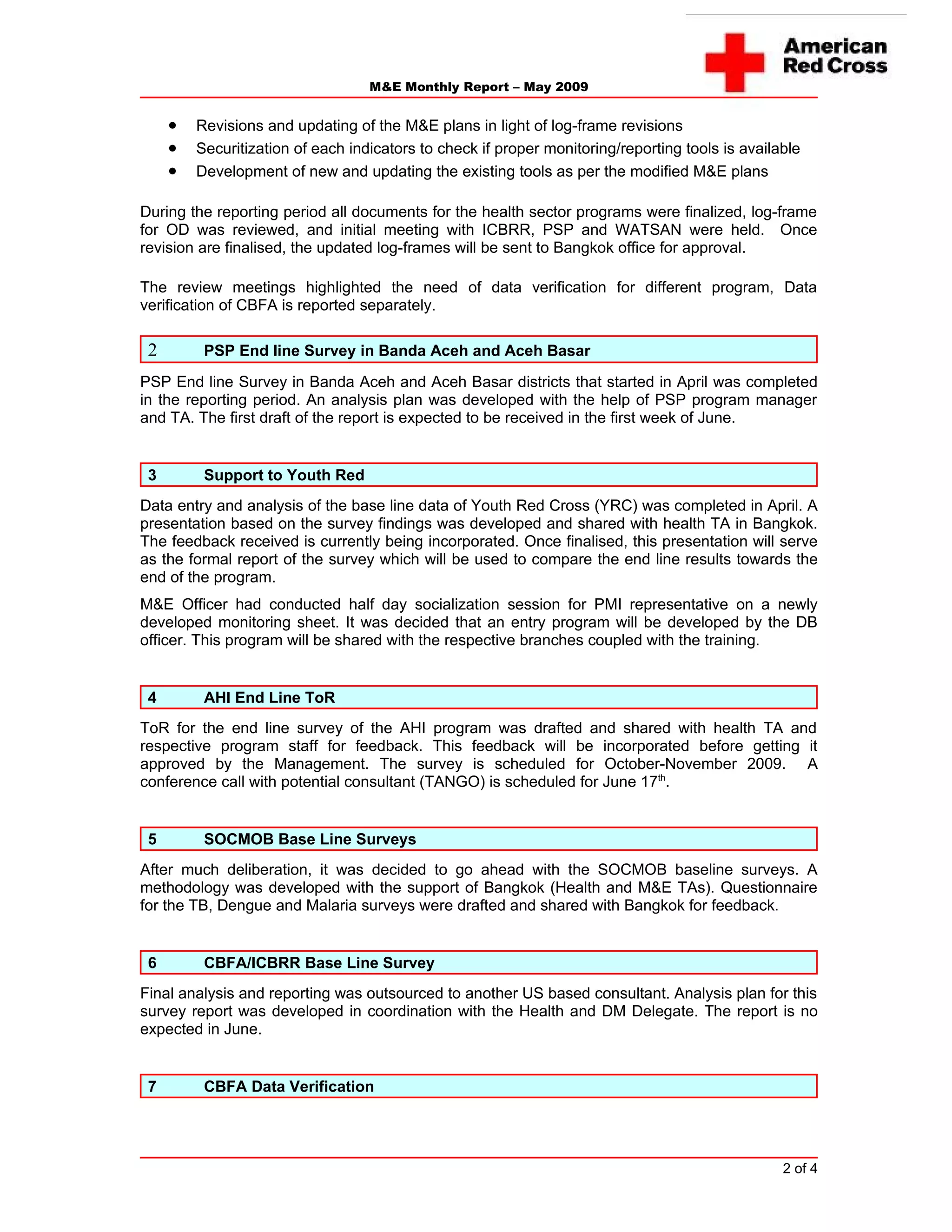 Contoh Monthly Reports | DOC