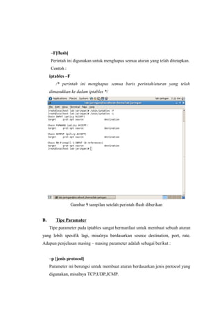 Contoh penggunaan-iptables | PDF