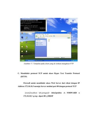Contoh penggunaan-iptables | PDF