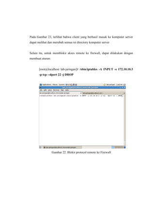 Contoh penggunaan-iptables | PDF