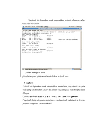 Contoh penggunaan-iptables | PDF