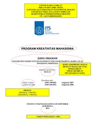 Contoh pkm-gt | DOC