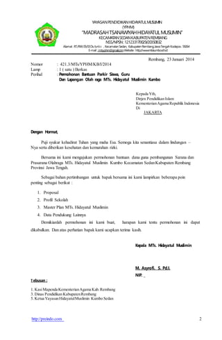 Contoh proposal-bantuan-dana-olahraga | DOCX