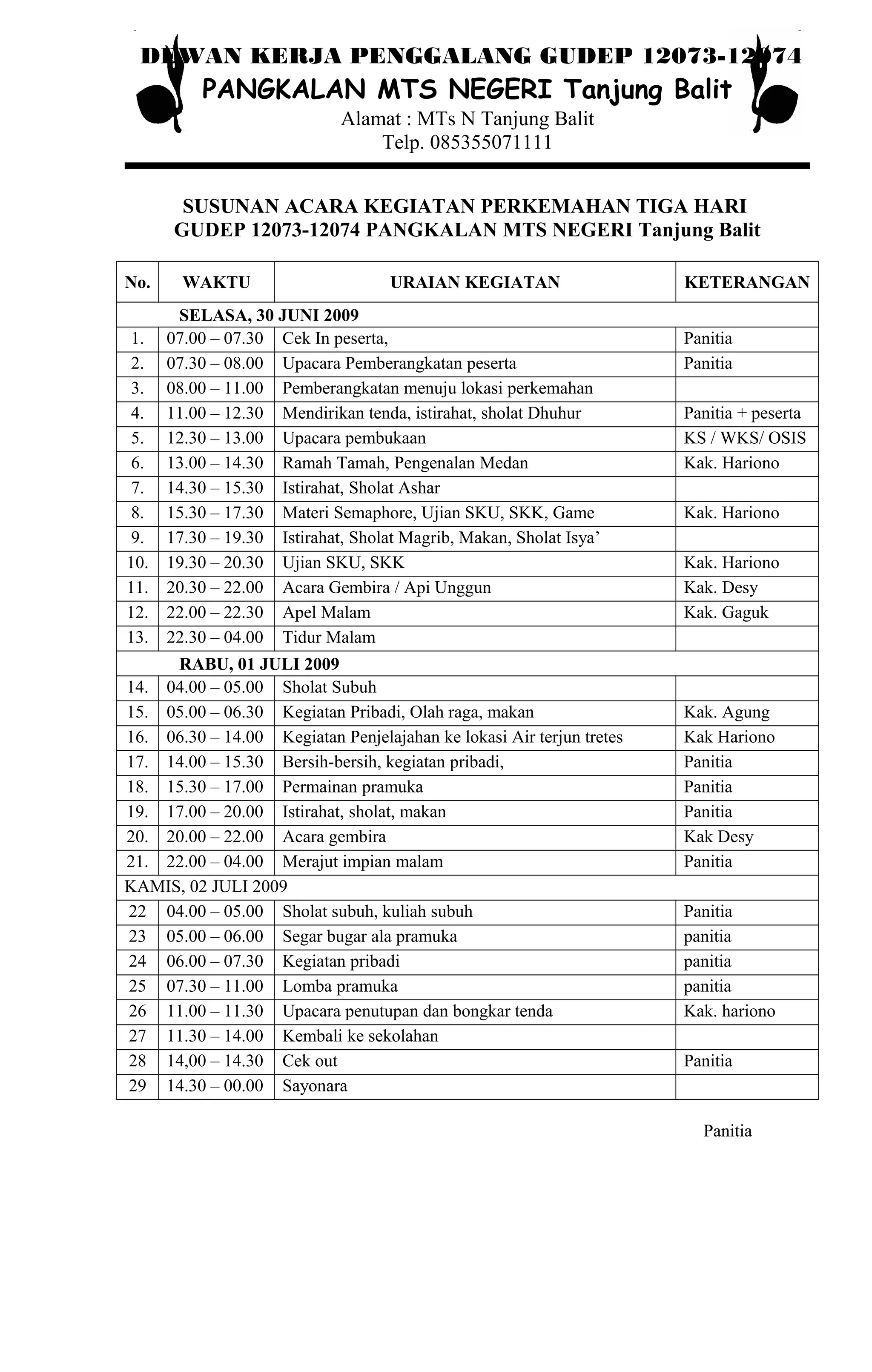 Contoh proposal-kegiatan | DOC