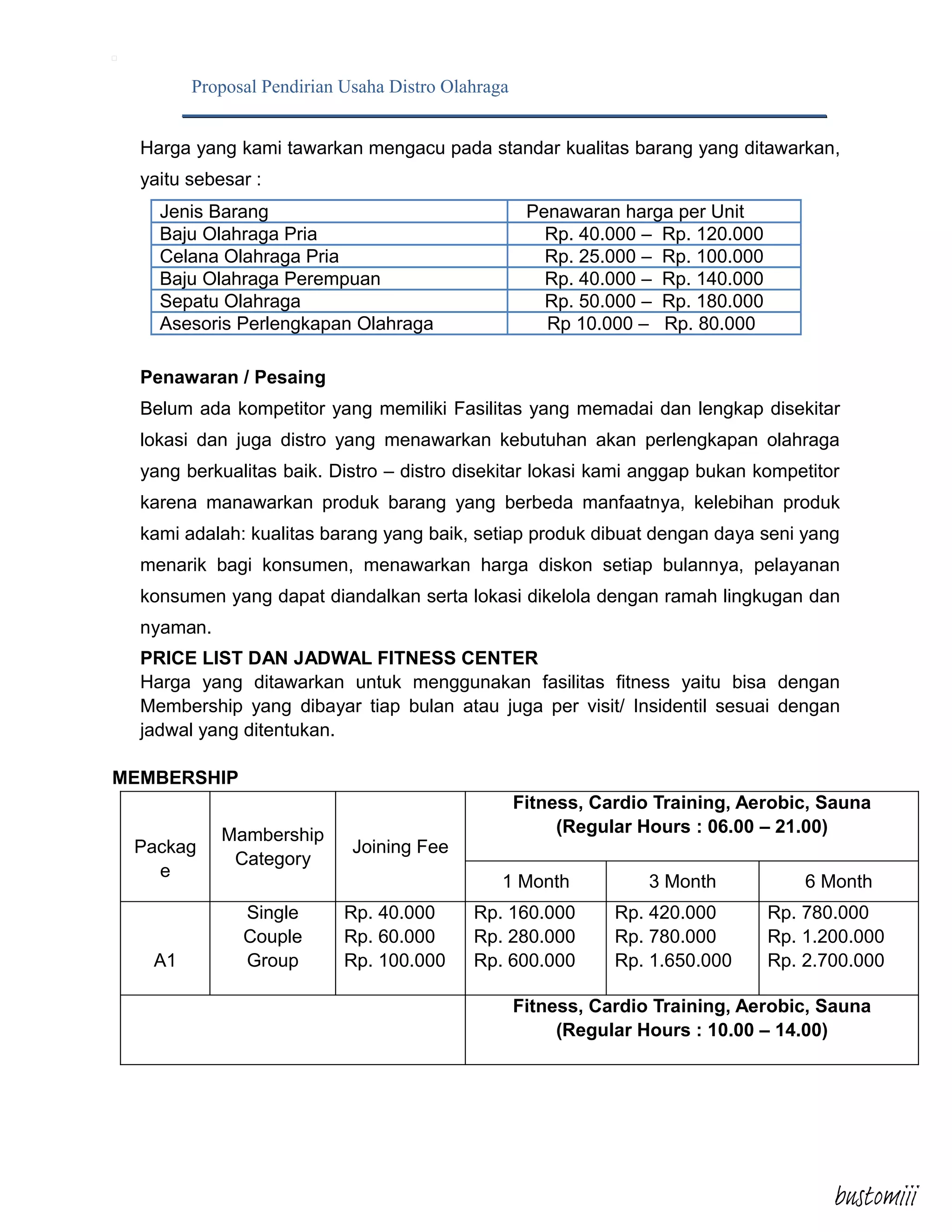 Contoh proposal-usaha-distro-olahraga-signed-signed | PDF