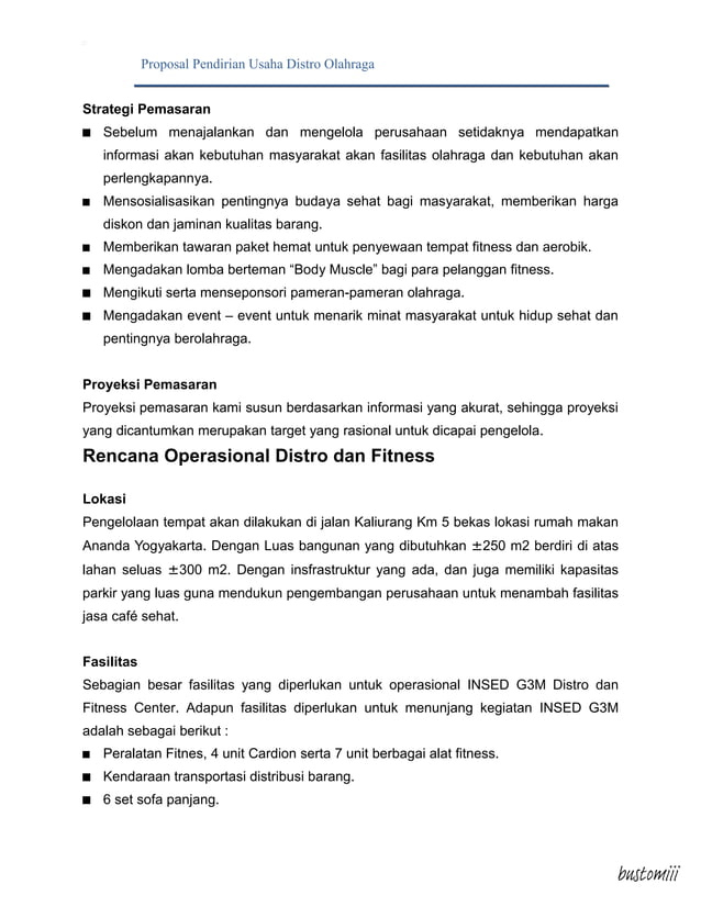 Contoh proposal-usaha-distro-olahraga-signed-signed | PDF
