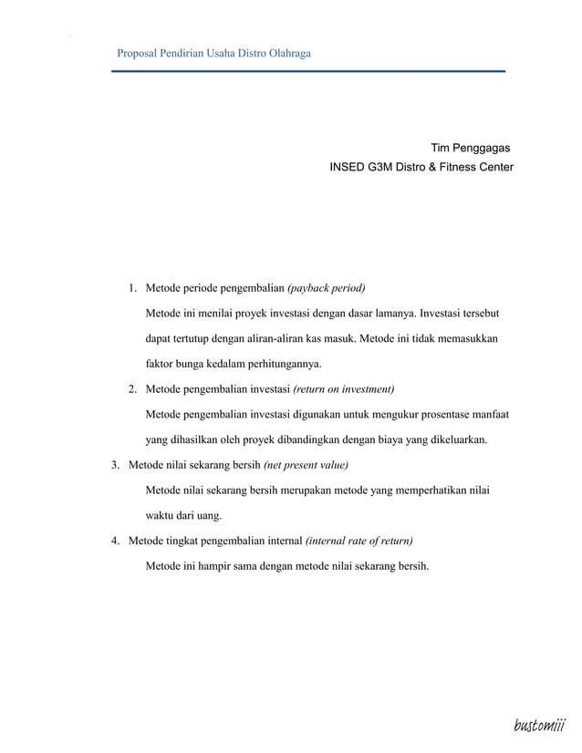 Contoh proposal-usaha-distro-olahraga-signed-signed | PDF