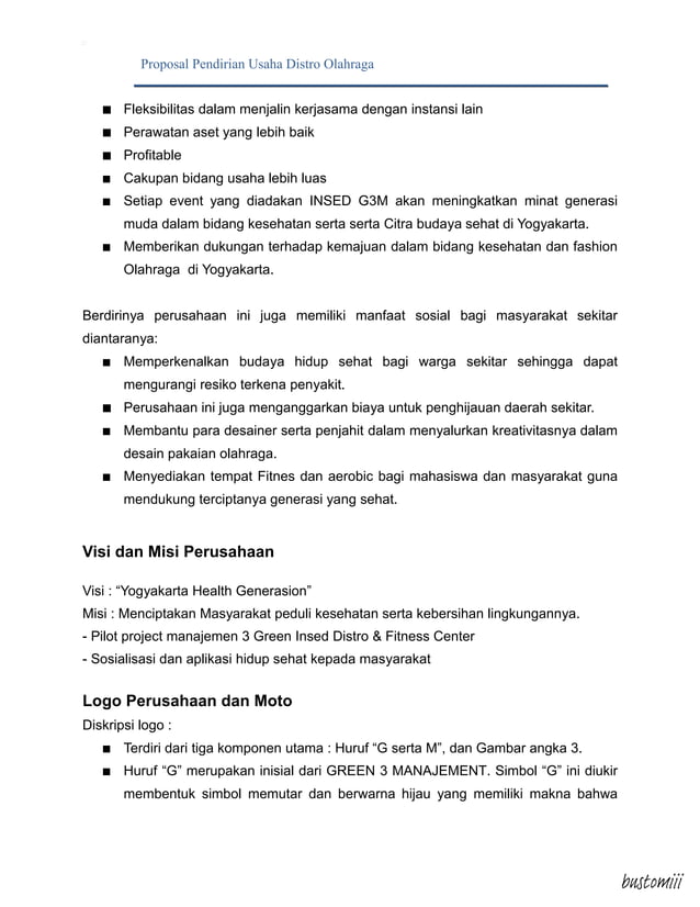 Contoh proposal-usaha-distro-olahraga-signed-signed | PDF