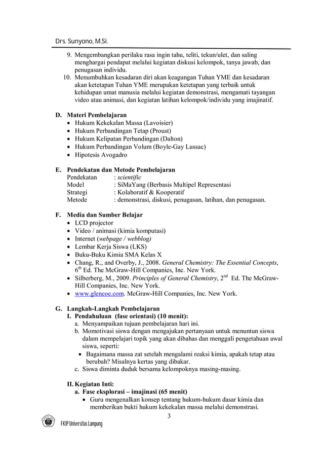 rpp-kimia-kls-x-pertemuan 2-kurklm-2013 | PDF