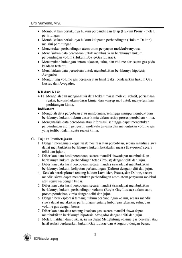 Contoh rpp-kimia-kls-x-pertemuan 2-kurklm-2013 | PDF