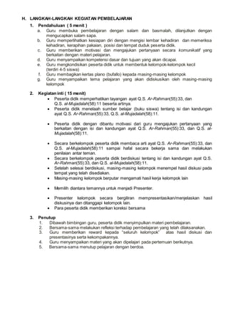 Contoh rpp-pai-7 | DOCX