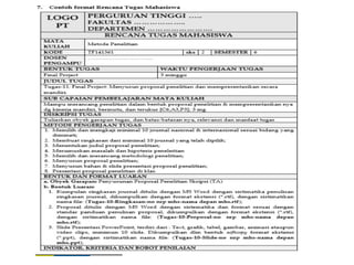 contoh penyusunan rps untuk mata kuliah .pptx