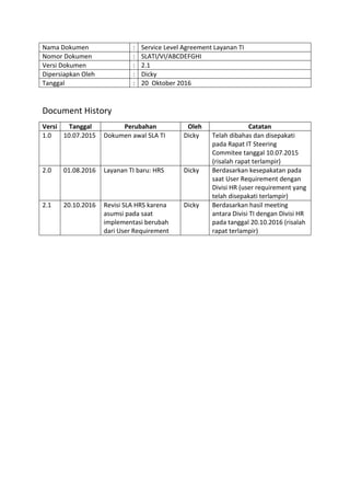 Contoh-Service-Level-Agreement | PDF