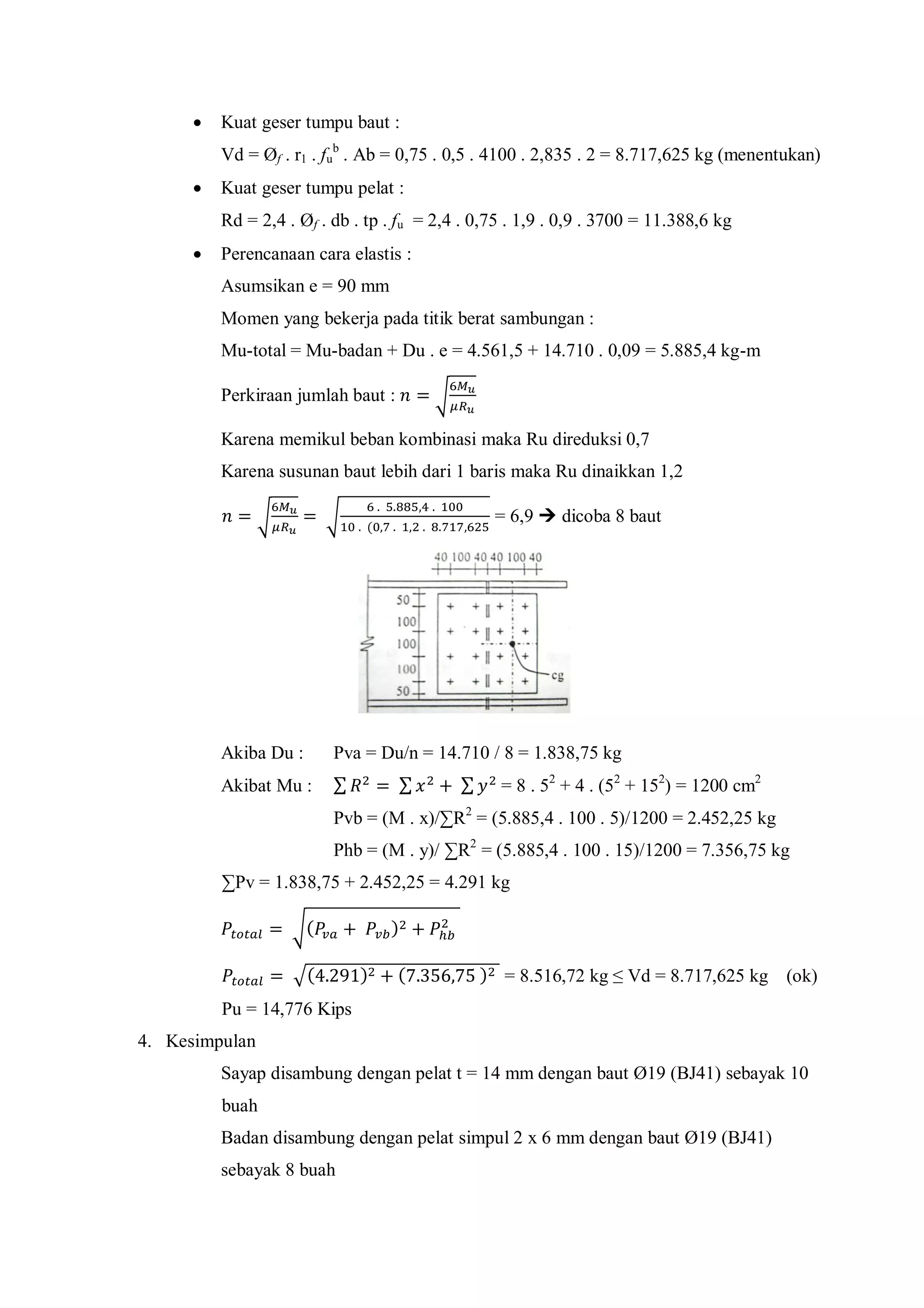 Contoh soal-sambungan-baut | PDF
