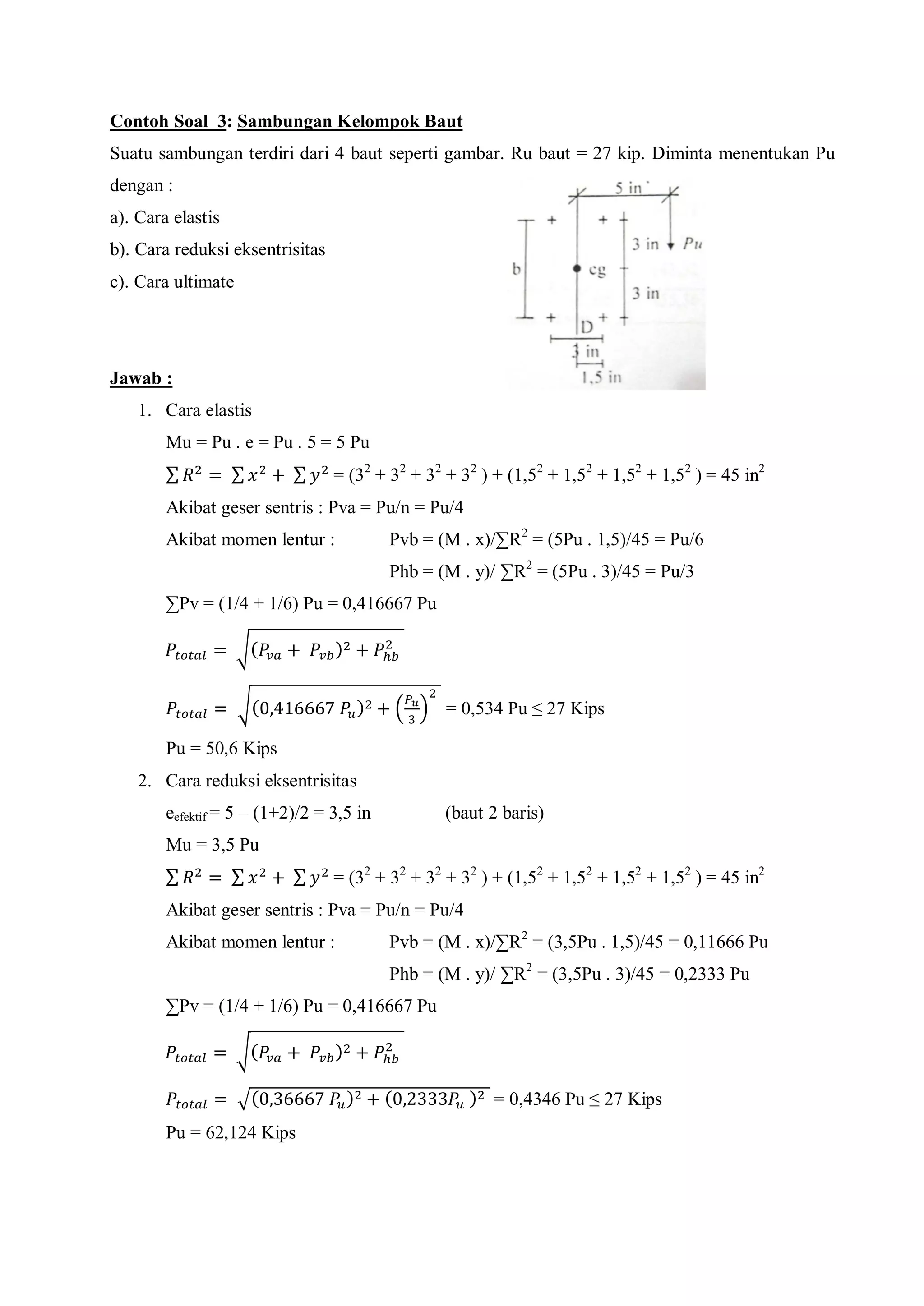 Contoh soal-sambungan-baut | PDF