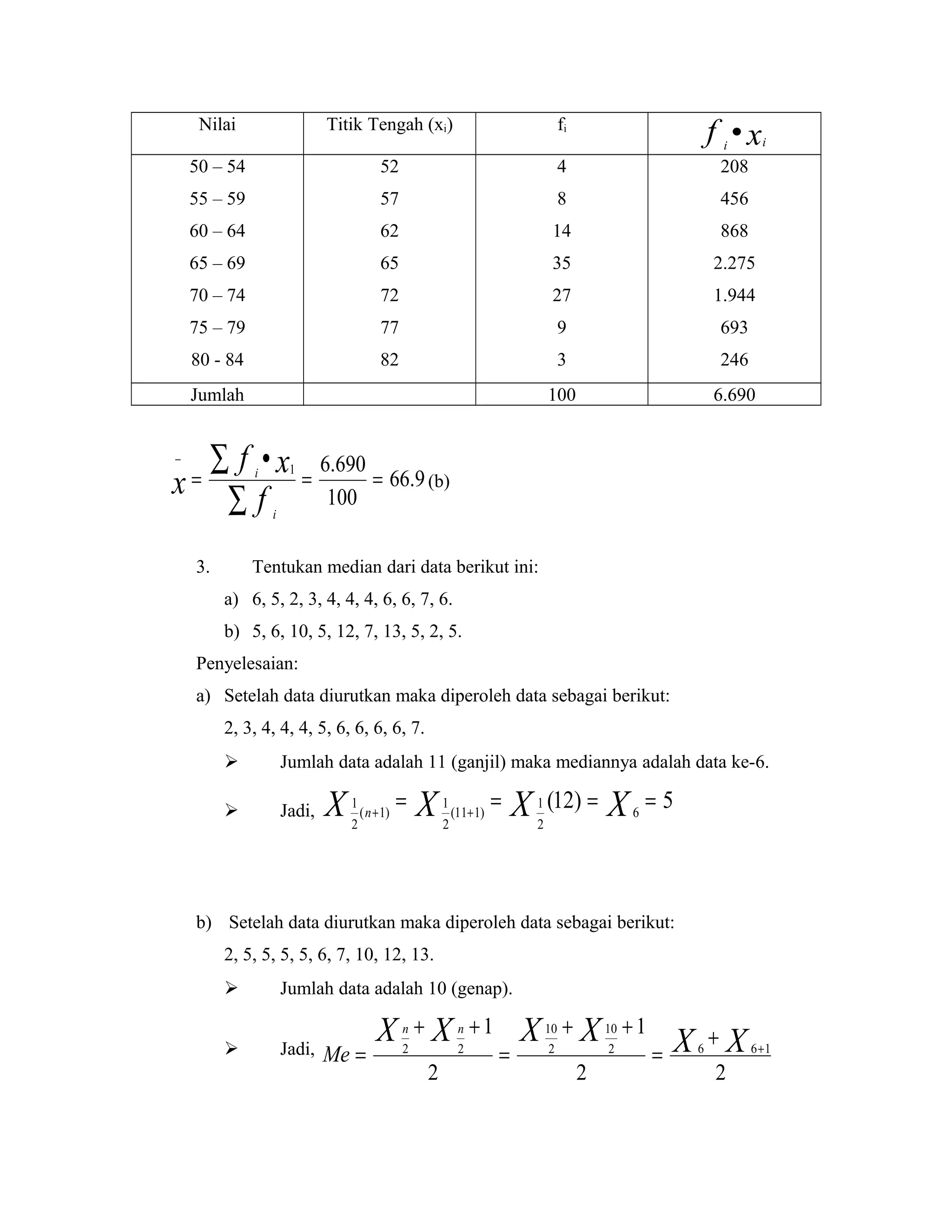 Contoh soal-statistika | PDF