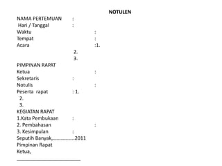 Contoh Administrasi OSIS | PPTX