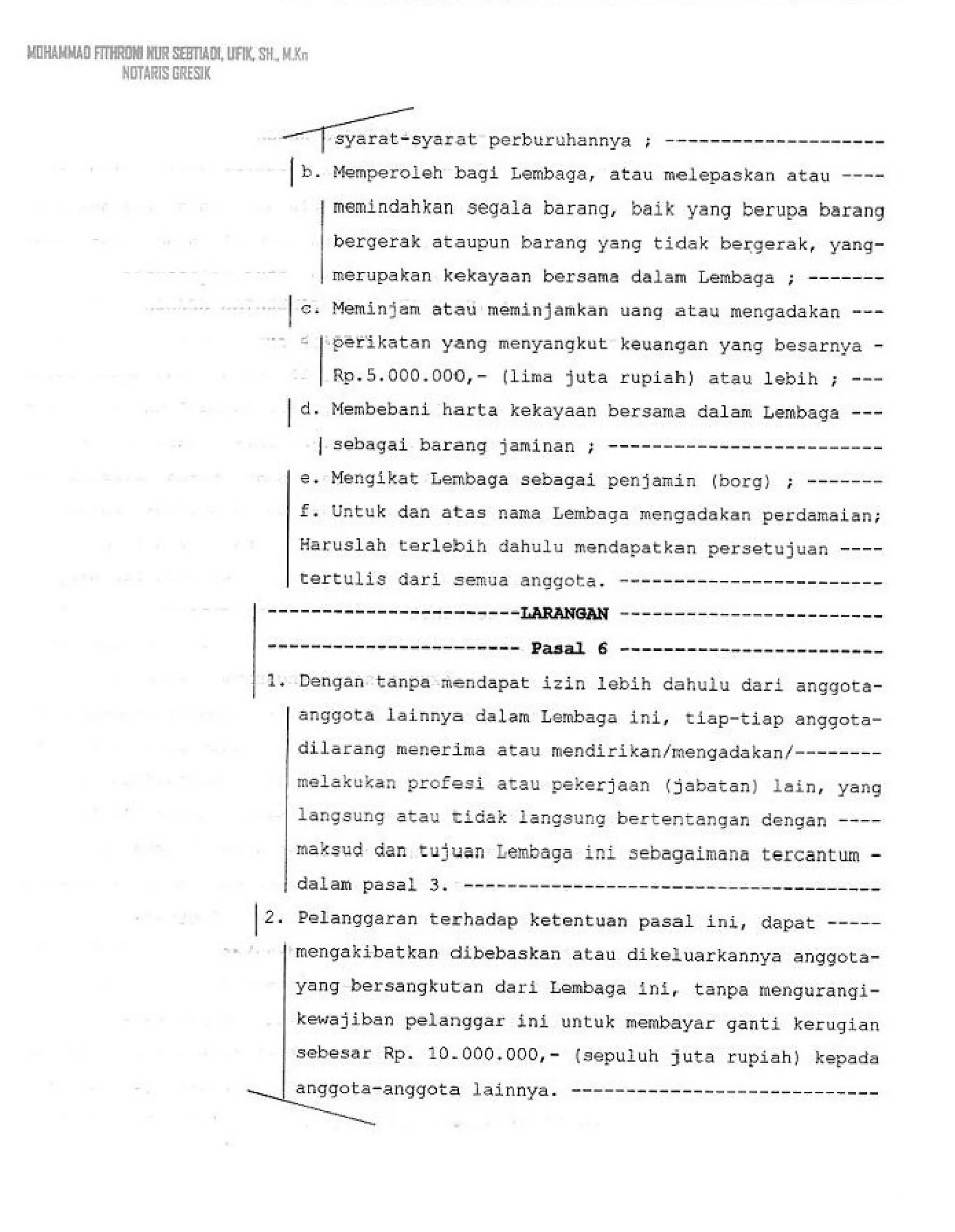 Contoh akta lkp | PDF