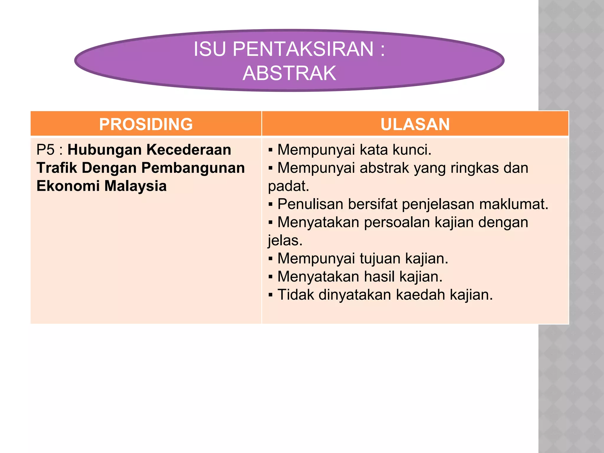 Contoh analisis prosiding | PPT